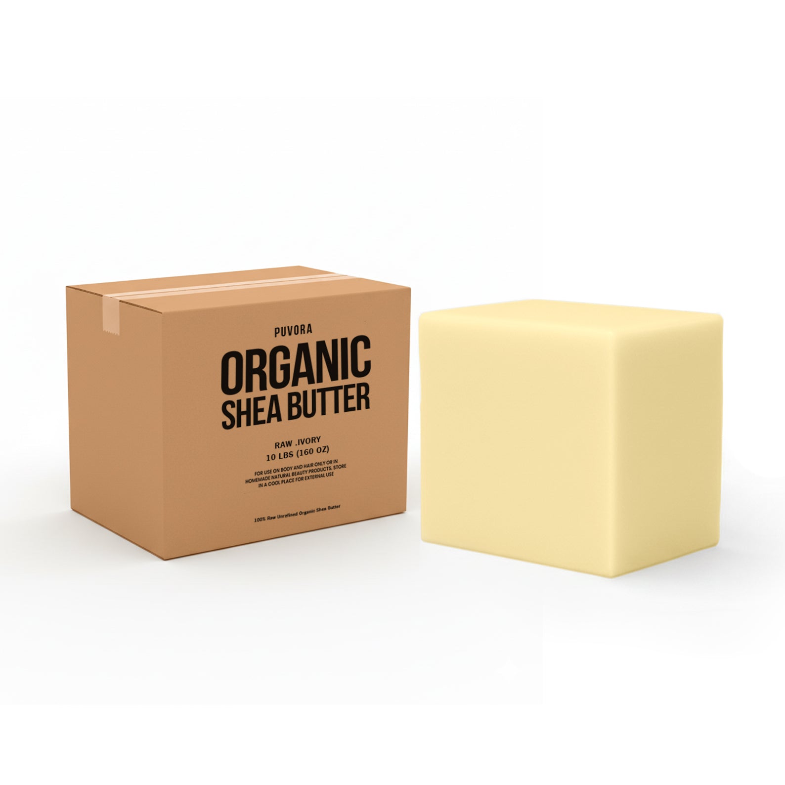 Organic Shea Butter 10lb. Block ( wholesale ) – PUVORA